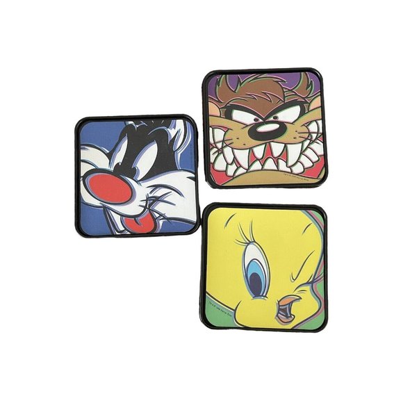 Warner Bros. | Dining | Set Of 3 Looney Toons Coasters 998 Warner Bros ...